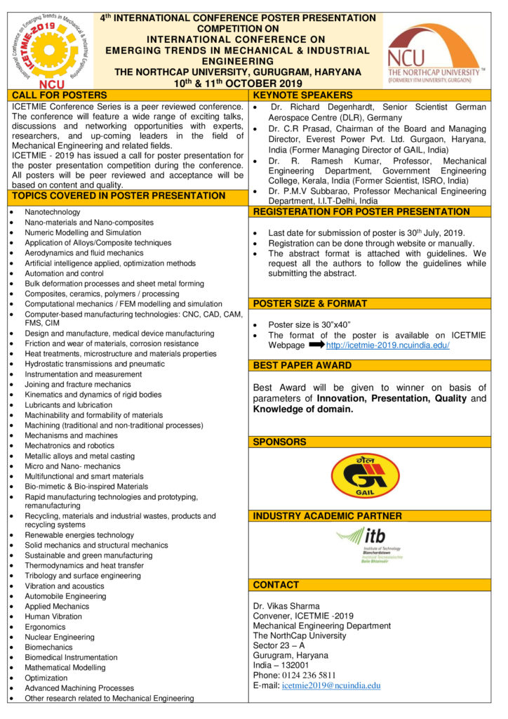 Call for Posters – ISCS-2024